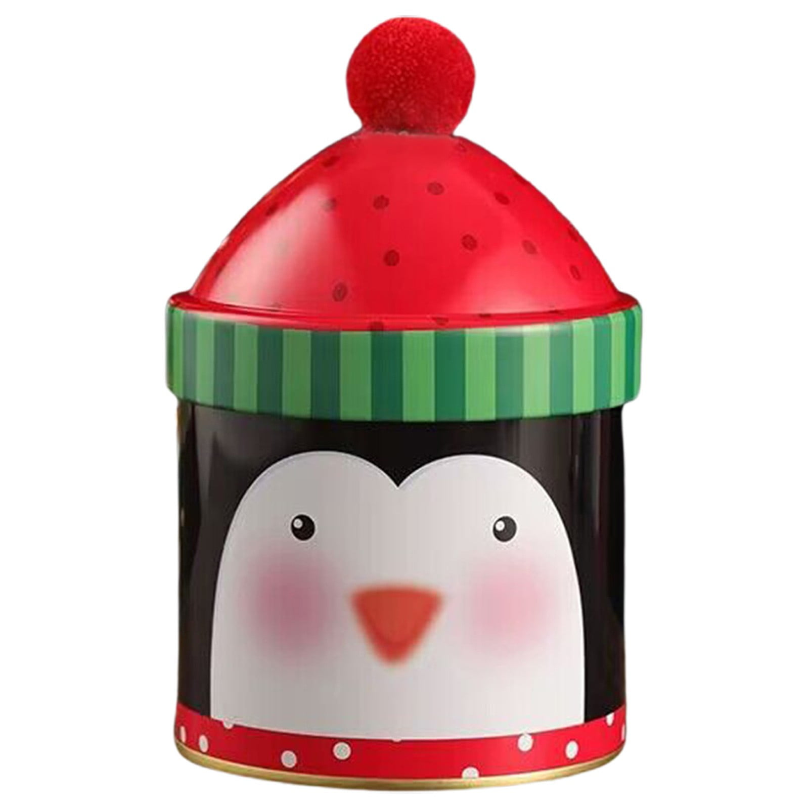 Christmas Cookie Tins Christmas Candy Tin Box Round Candy Cookie ...