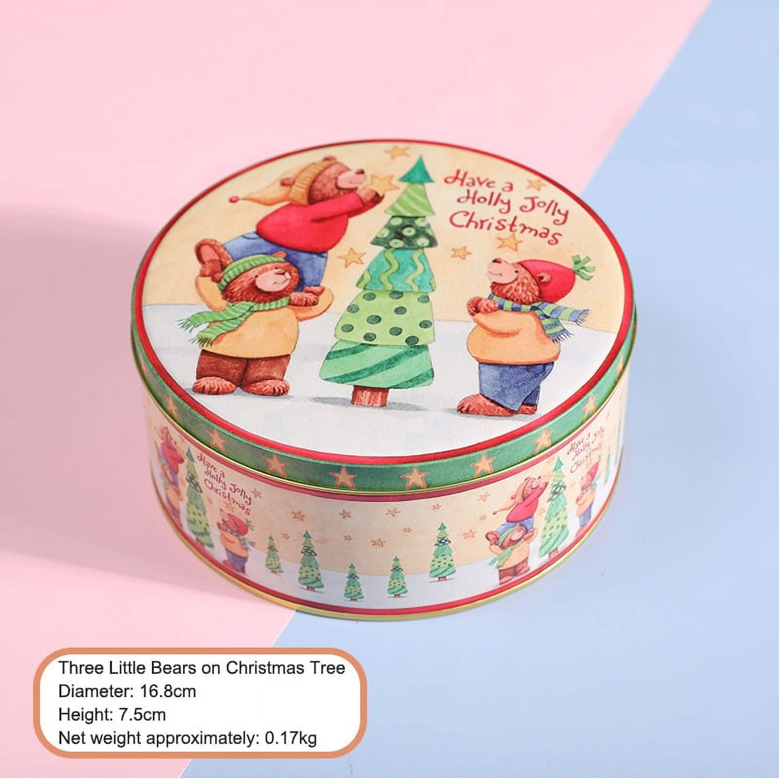 Christmas Cookie Tins Decorative Cookie Gift Tins Christmas Tins with ...