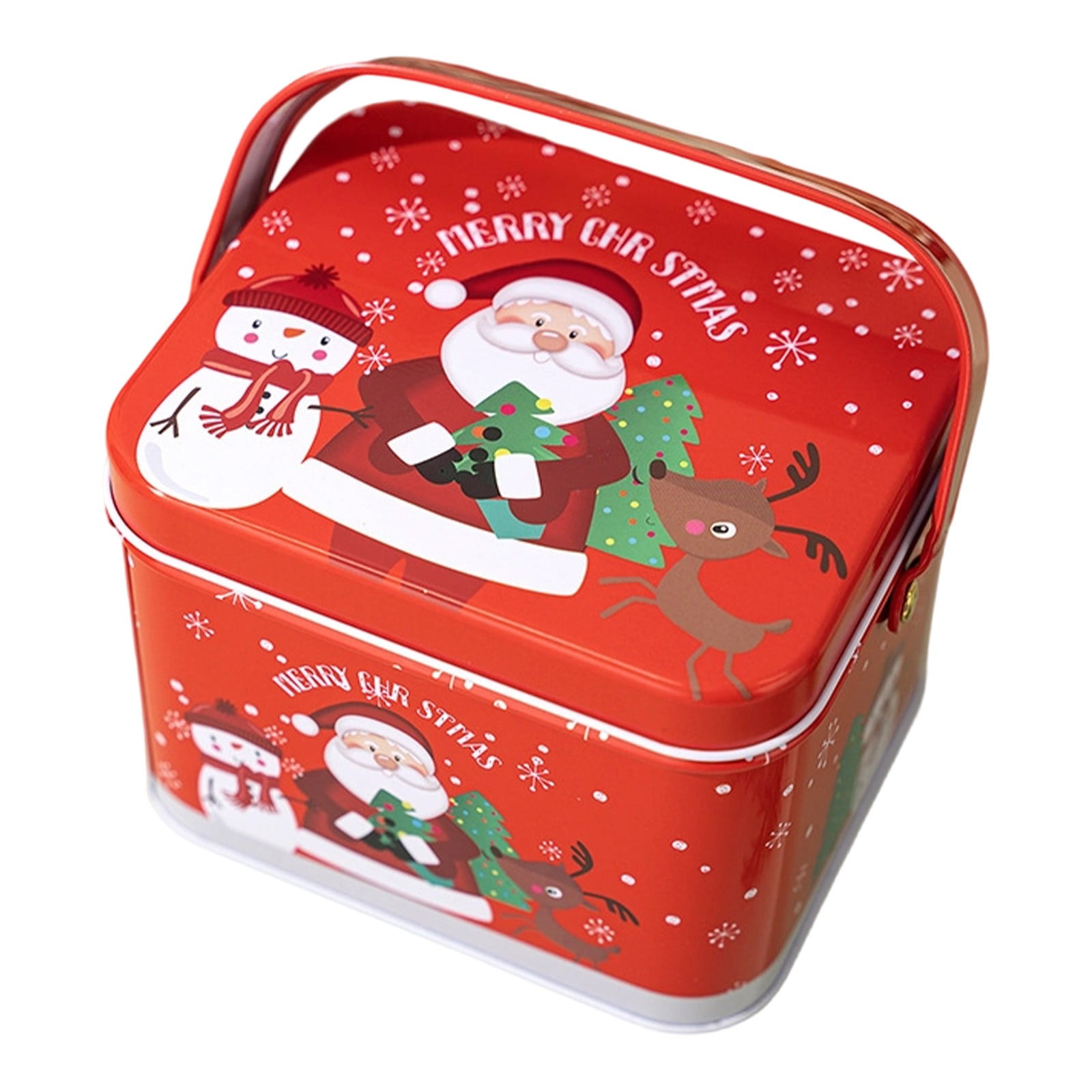 Christmas Cookie Tins with Lids Large Cookie Boxes Metal Empty Tins ...