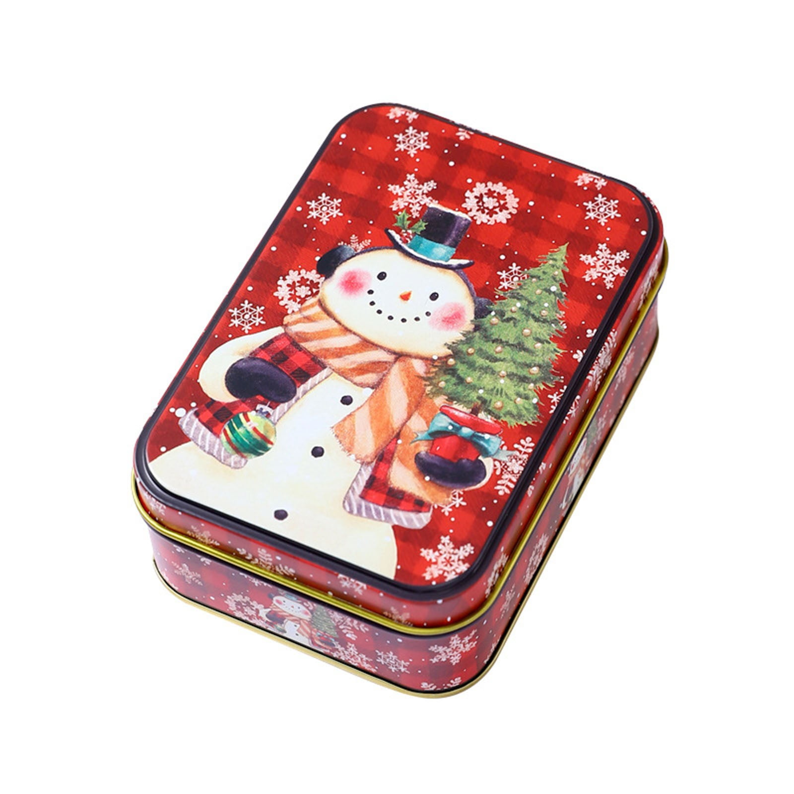 Christmas Cookies Tin Boxes Large Holiday ChristmasCookieTins With Lids ...