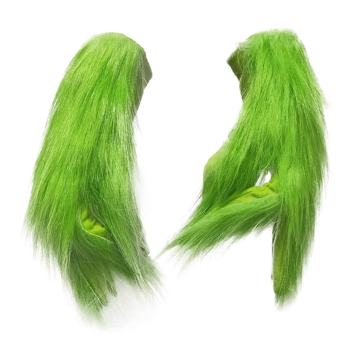 Christmas Cosplay Gloves, Santa Gloves Christmas Costume Gloves, Green ...