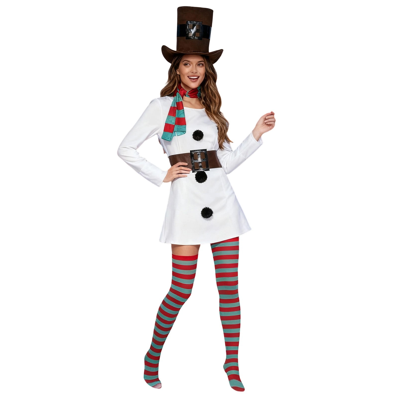 Christmas Costu me Elegant Winter Snowman For Adult Formal Party ...