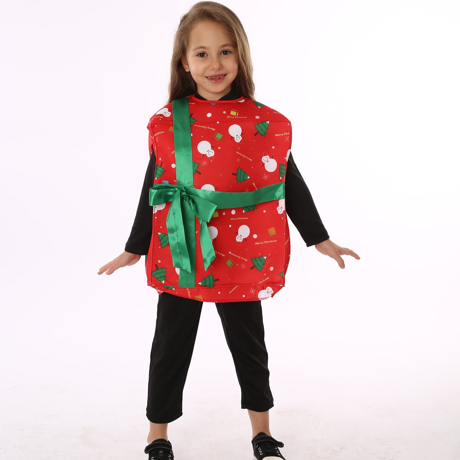Christmas Costume for Kids Deluxe Present Costume Fancy Cosplay Outfit for Boys and Girls ...