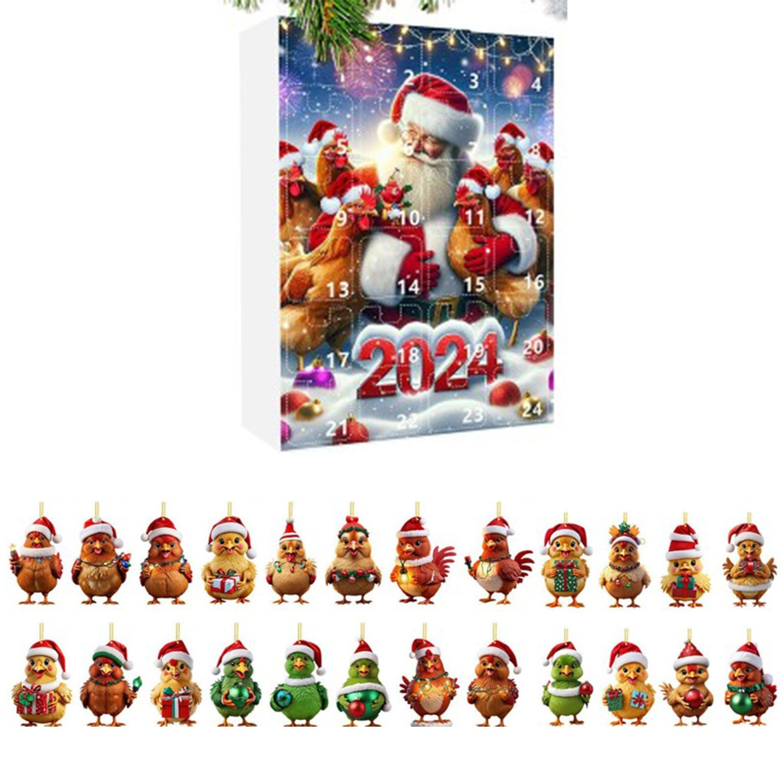 Christmas Countdown Calendar Countdown 24 Days Calendar(A)Clearance ...