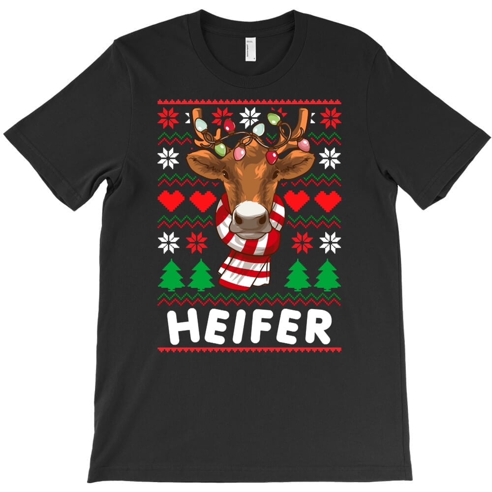 Christmas Cow Heifer Funny St. Nick Hat Sport Xmas Holiday Graphic ...