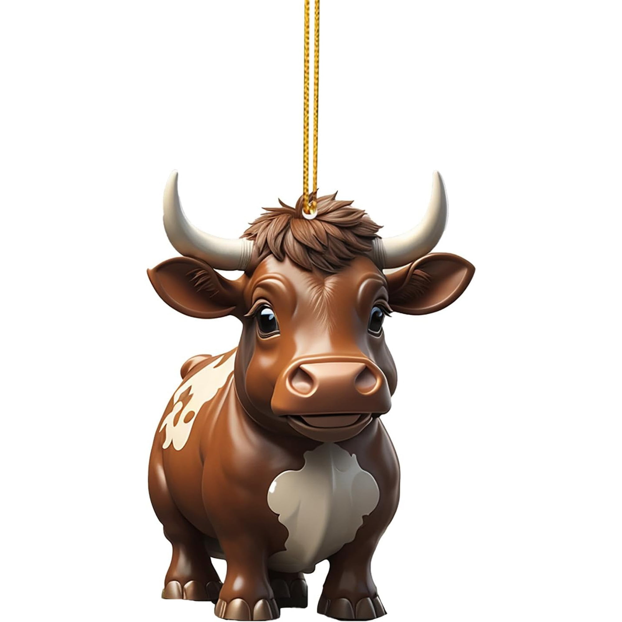 Christmas Cow Ornaments Hanging Cow Decorations Cute Tree Ornaments ...