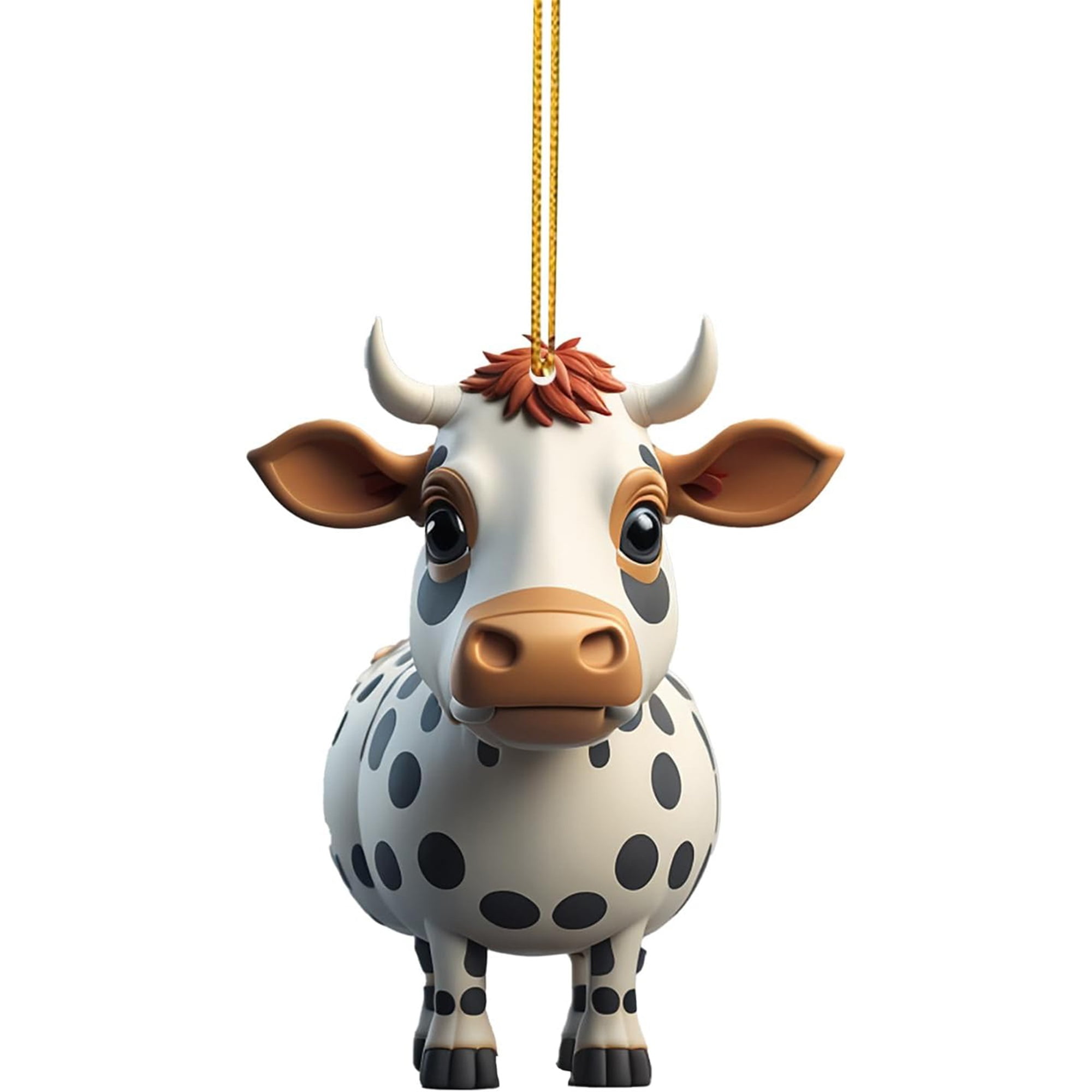 Christmas Cow Ornaments Hanging Cow Decorations Cute Tree Ornaments ...