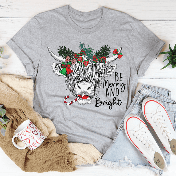 Christmas Cow Tee Red S Peachy Sunday T-Shirt - Walmart.com