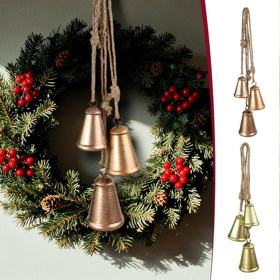 Christmas Cowbell under $5! Cagogo Christmas Rope Trumpet Bell, Shabby ...