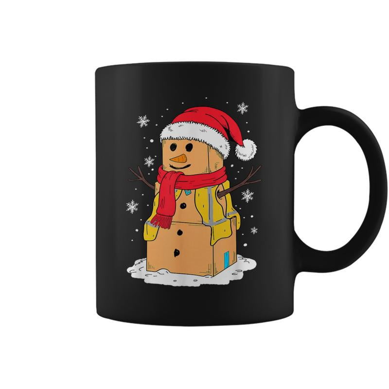 Christmas Coworker Swagazon Associate Cardboard Box Snowman Coffee Mugs ...