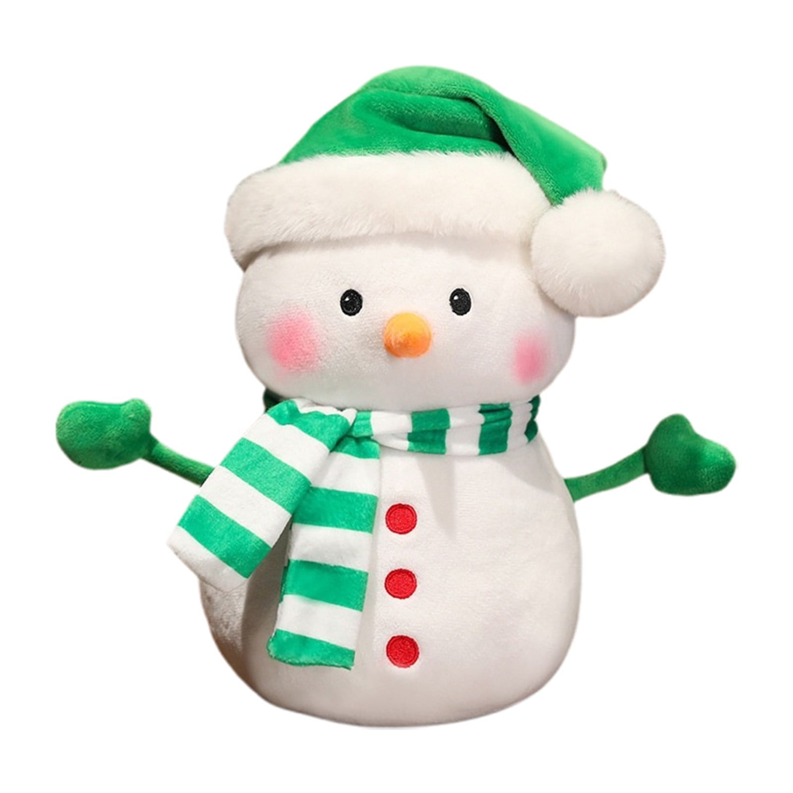 Christmas Cozy Snowman Doll Soft Huggable Stuffed Toy For Kids Holiday ...