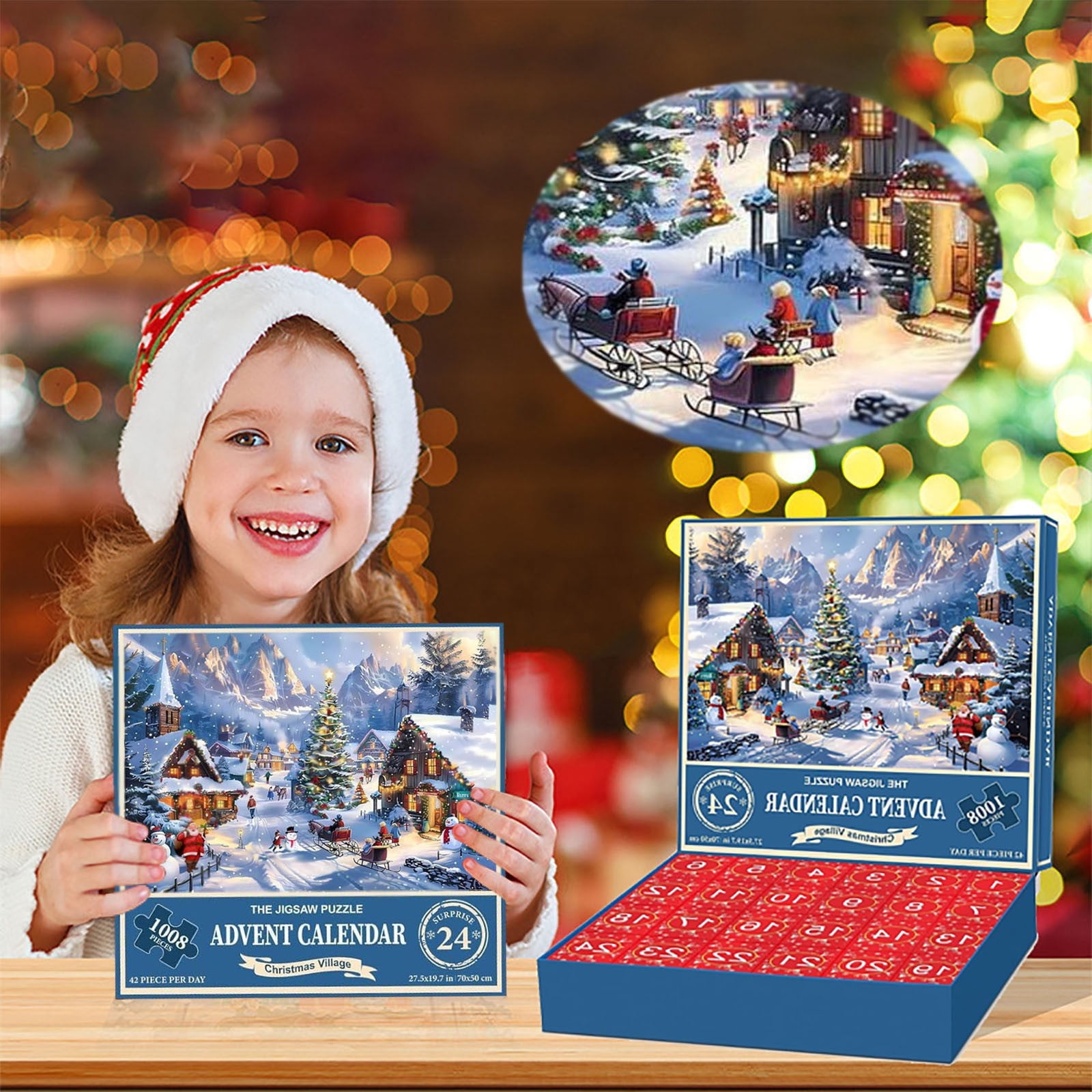 Christmas Crafts Advent Calendar for Girls, 24-Day DIY Holiday ...