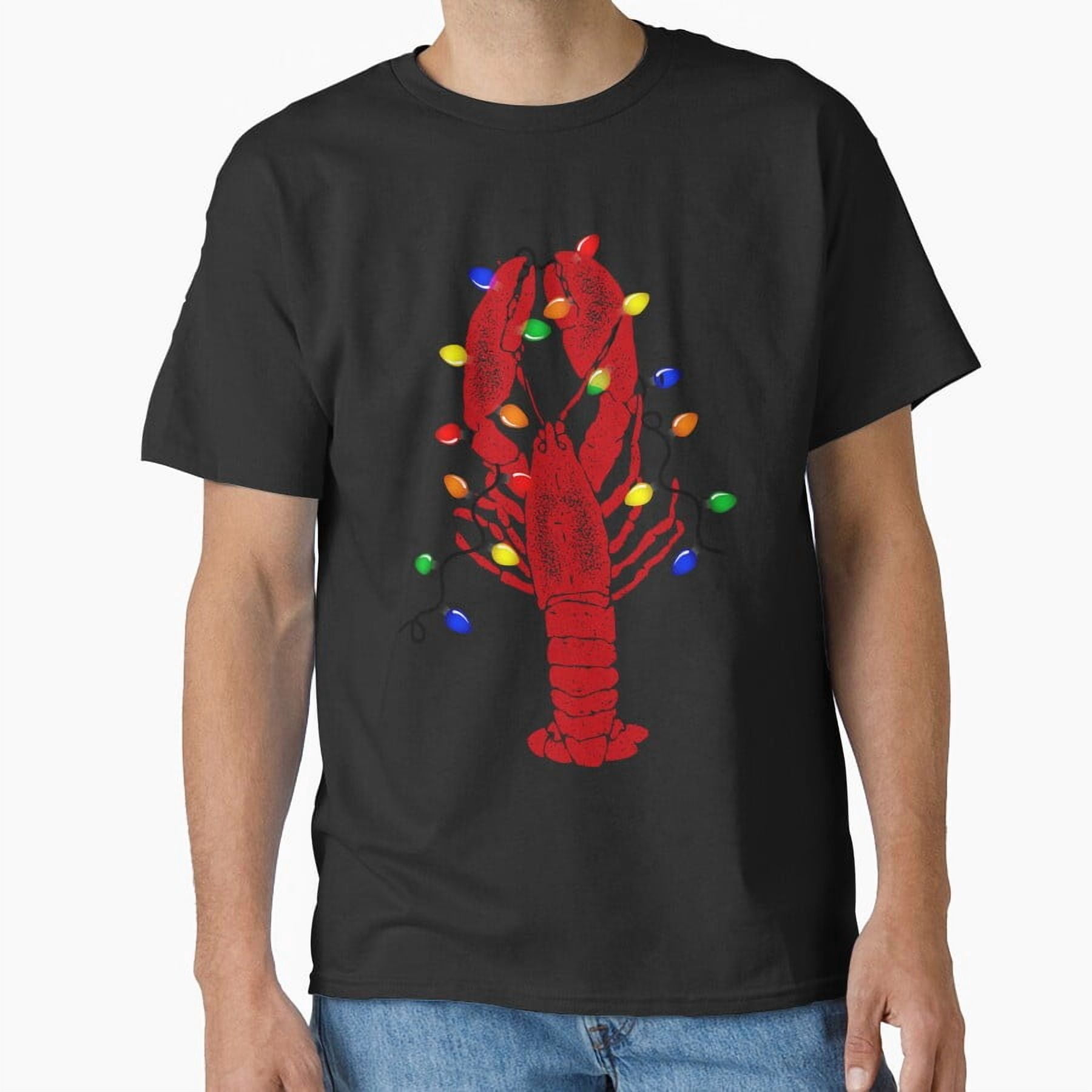 Christmas Crawfish With A St. Nick Hat Funny Cajun Holiday Seafood Gift ...
