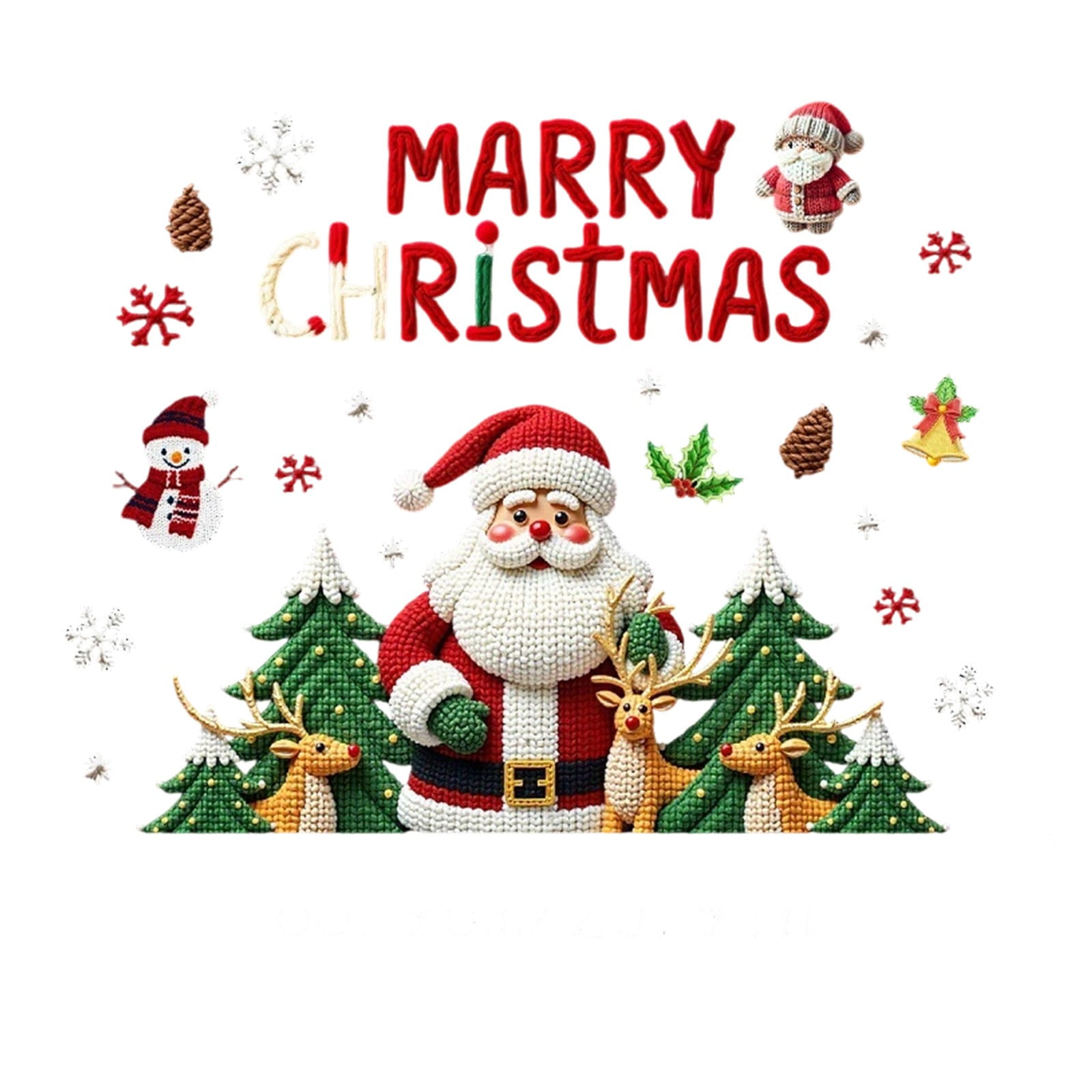 Christmas Creative Wall Sticker Series, 2026 New 3D Christmas Stickers ...
