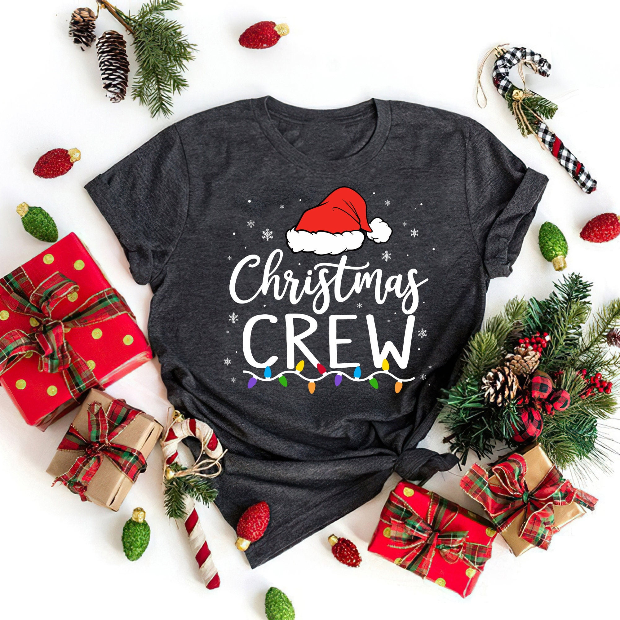Christmas Crew 2023 Shirt, Family Matching Pyjamas Shirt, Family Group ...
