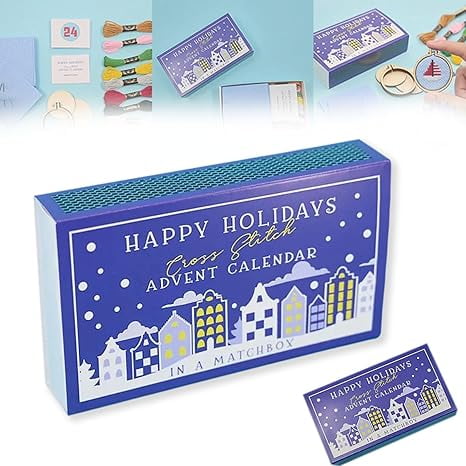 Christmas Cross Stitch Advent Calendar, Stitch Advent Calendar 2024 ...