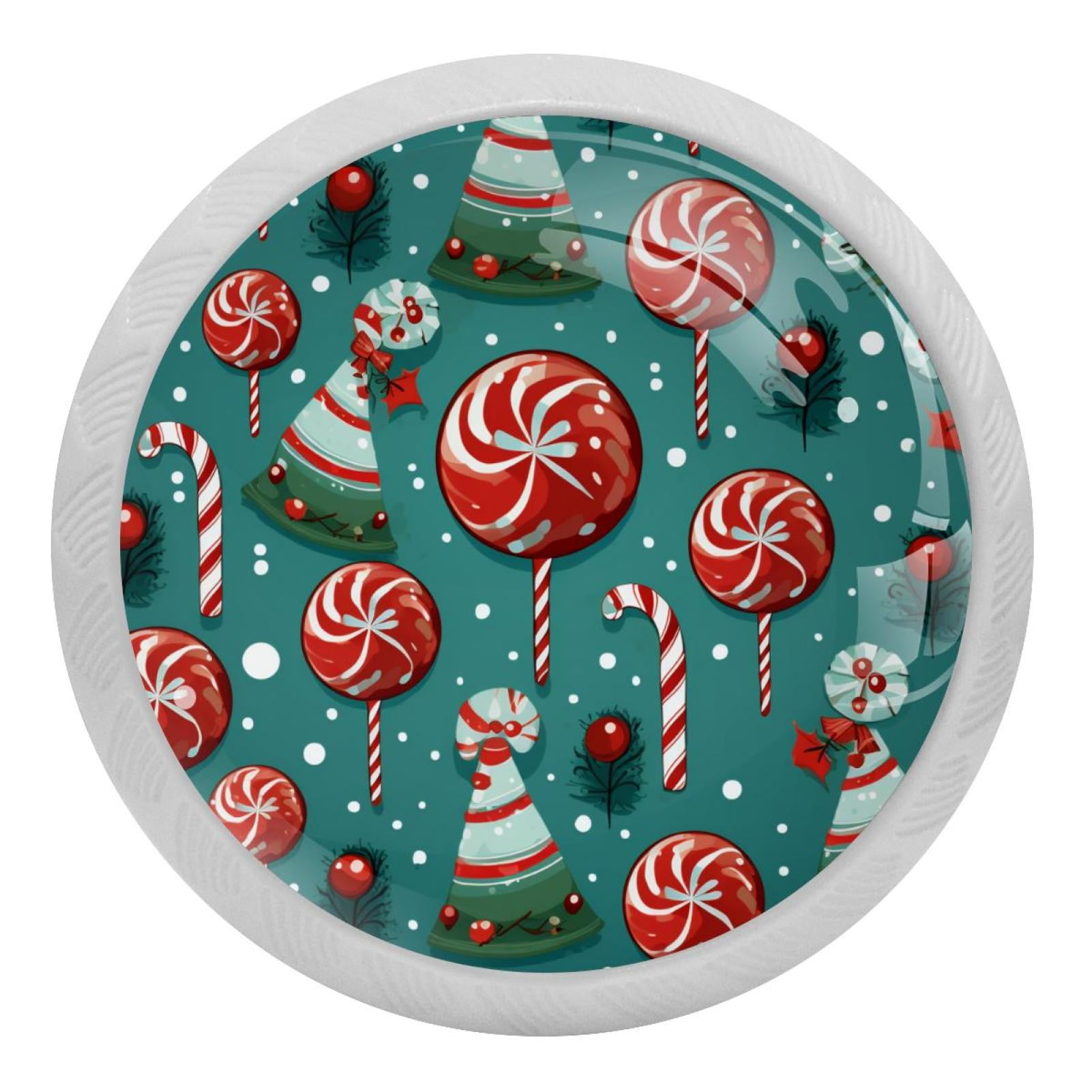 Christmas Crutches Round Glow-in-the-Dark Dresser Hardware Pack ...