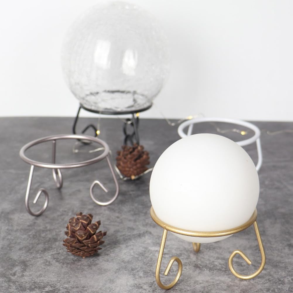 Christmas Crystal Ball Display Stand, Black Iron Ball Stand Gazing ...
