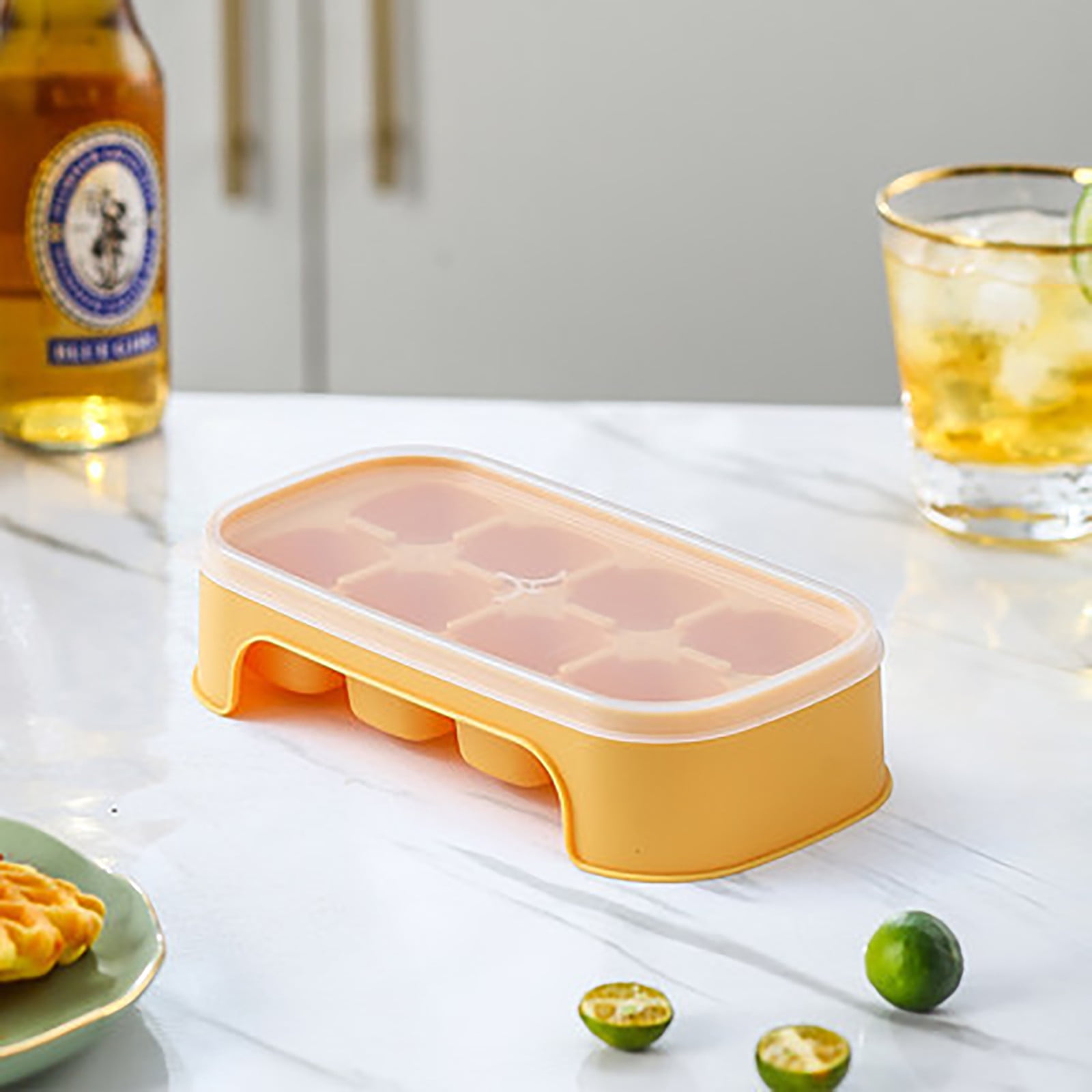 Christmas Cube Molds with 7 Colorful Caps for Diy Mini Ice Cream ...