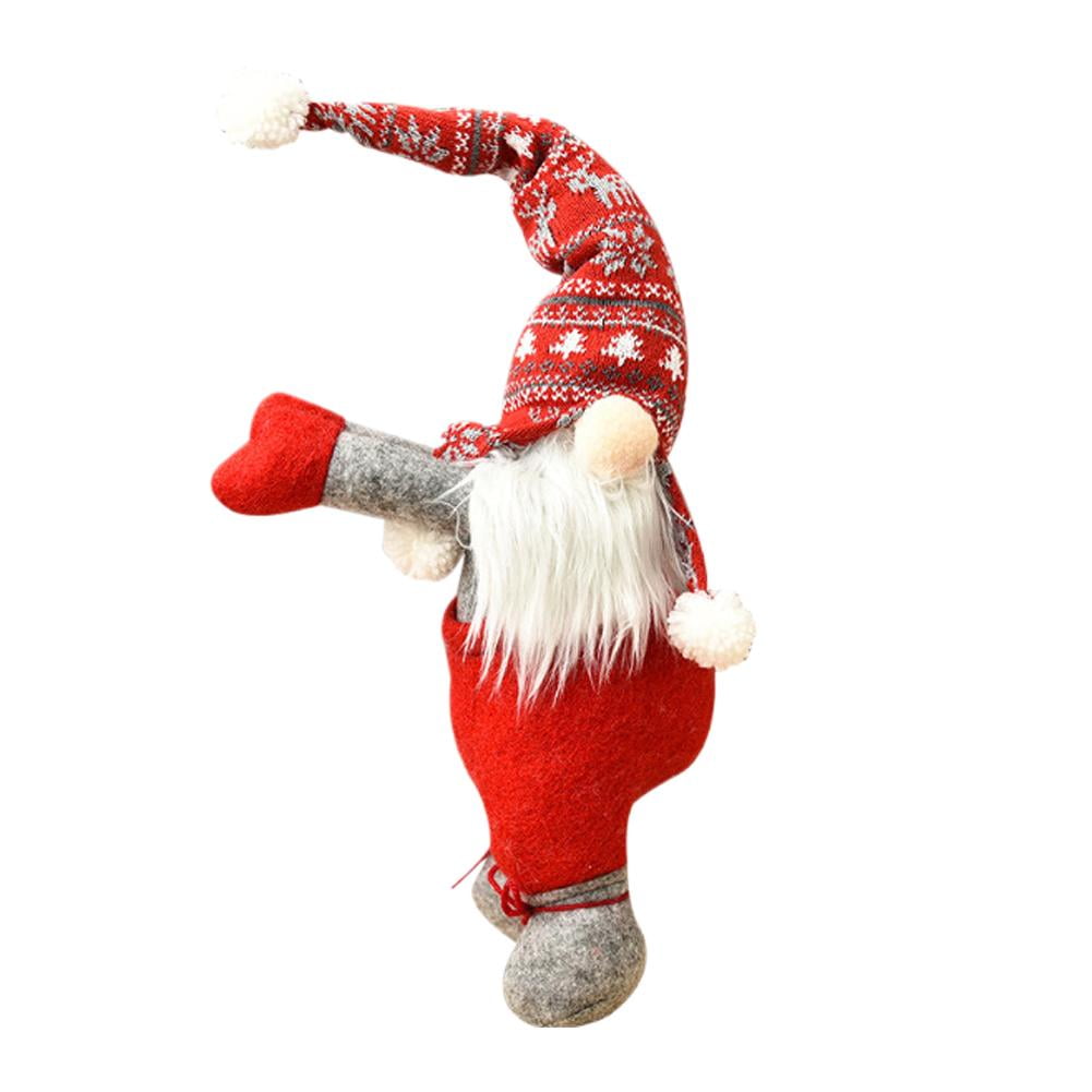 Christmas Curtain Holder, No Face Doll with Santa Hat Tied Rope for ...