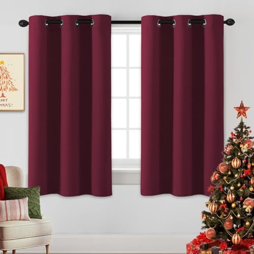 Christmas Curtains for Bedroom Thermal Insulated Room Darkening Living ...