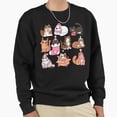 Christmas Cute Cats Pattern Illustration Graphic Unisex Sweatshirt ...