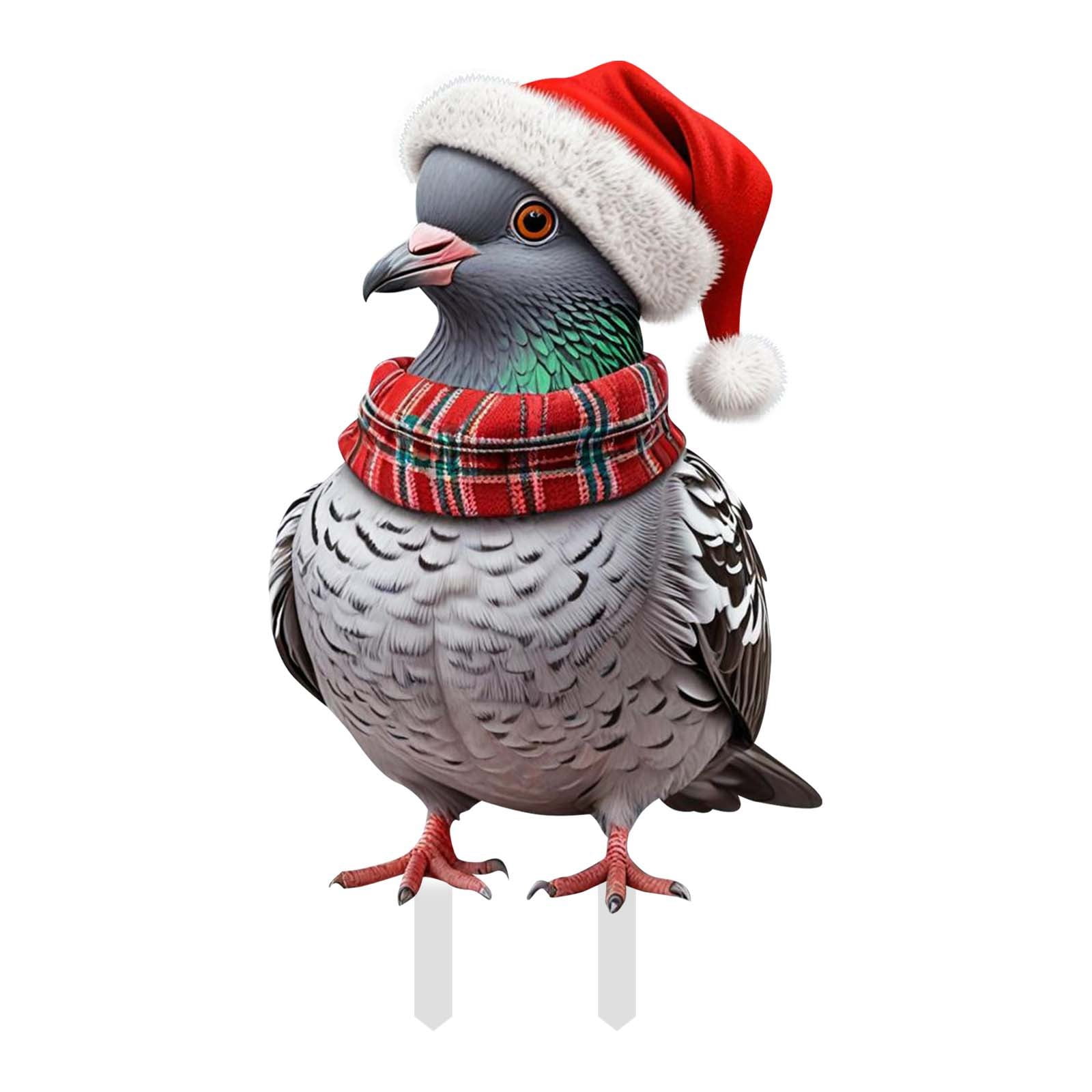 Christmas Cute Chicken Hedgehog Rabbit 2D Flat Printing Acrylic Insert ...