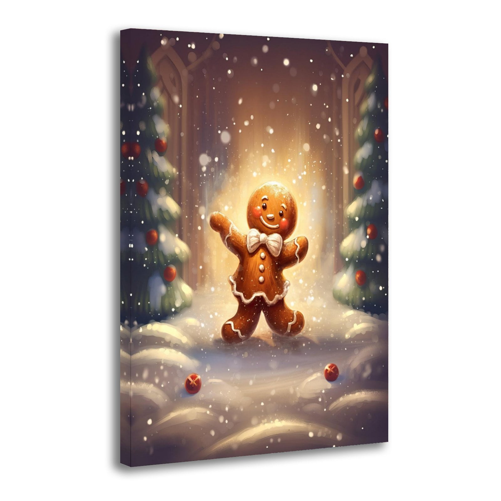 Christmas Cute Gingerbread Man Room Aesthetic Poster Print Art Wall ...
