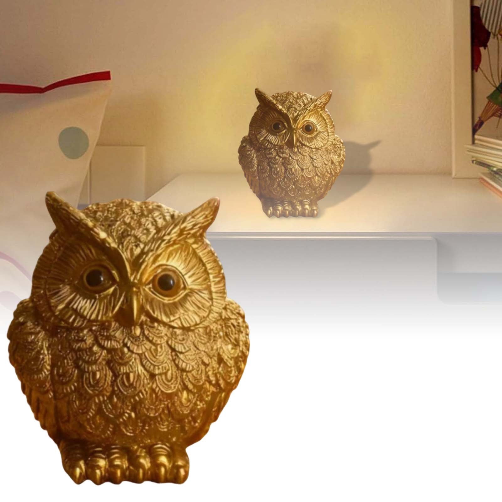 Christmas Cute Owl Night Light, Realistic Resin Animal Lamps, Creative ...