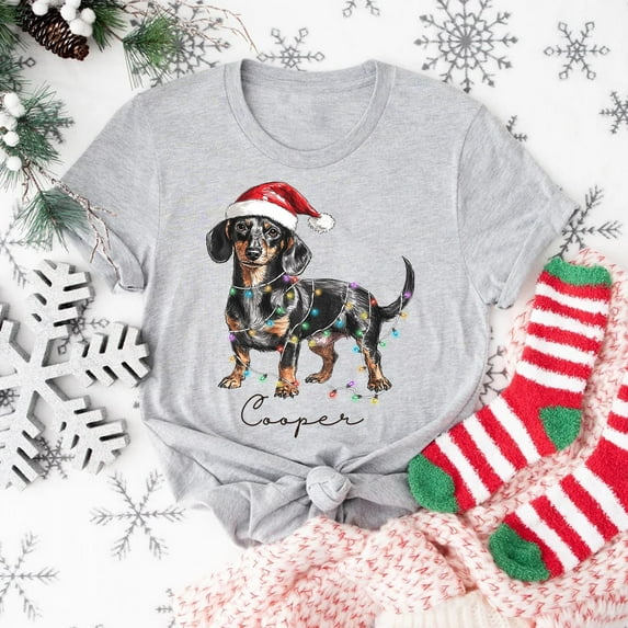 Christmas Dachshund Shirt, Cute Dog Christmas Shirt, Dachshund Lover ...