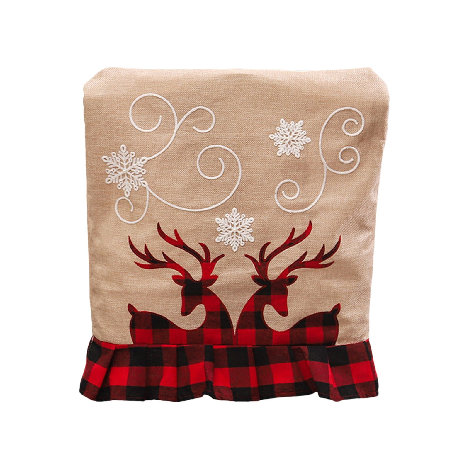 Christmas Daily Necessities Linen Embroidery Chair Set Restaurant Hotel ...