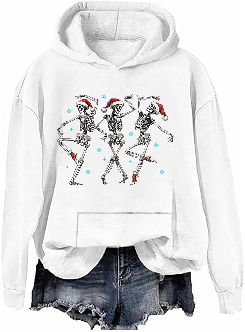 Christmas Dancing Skeleton Hoodie Dancing Skeleton Christmas Shirts ...
