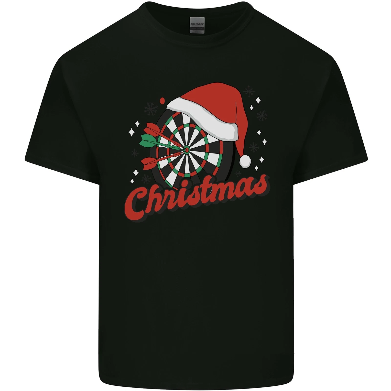 Christmas Dartboard Holiday Darts Humor Festive T-Shirt, up to size 5XL ...