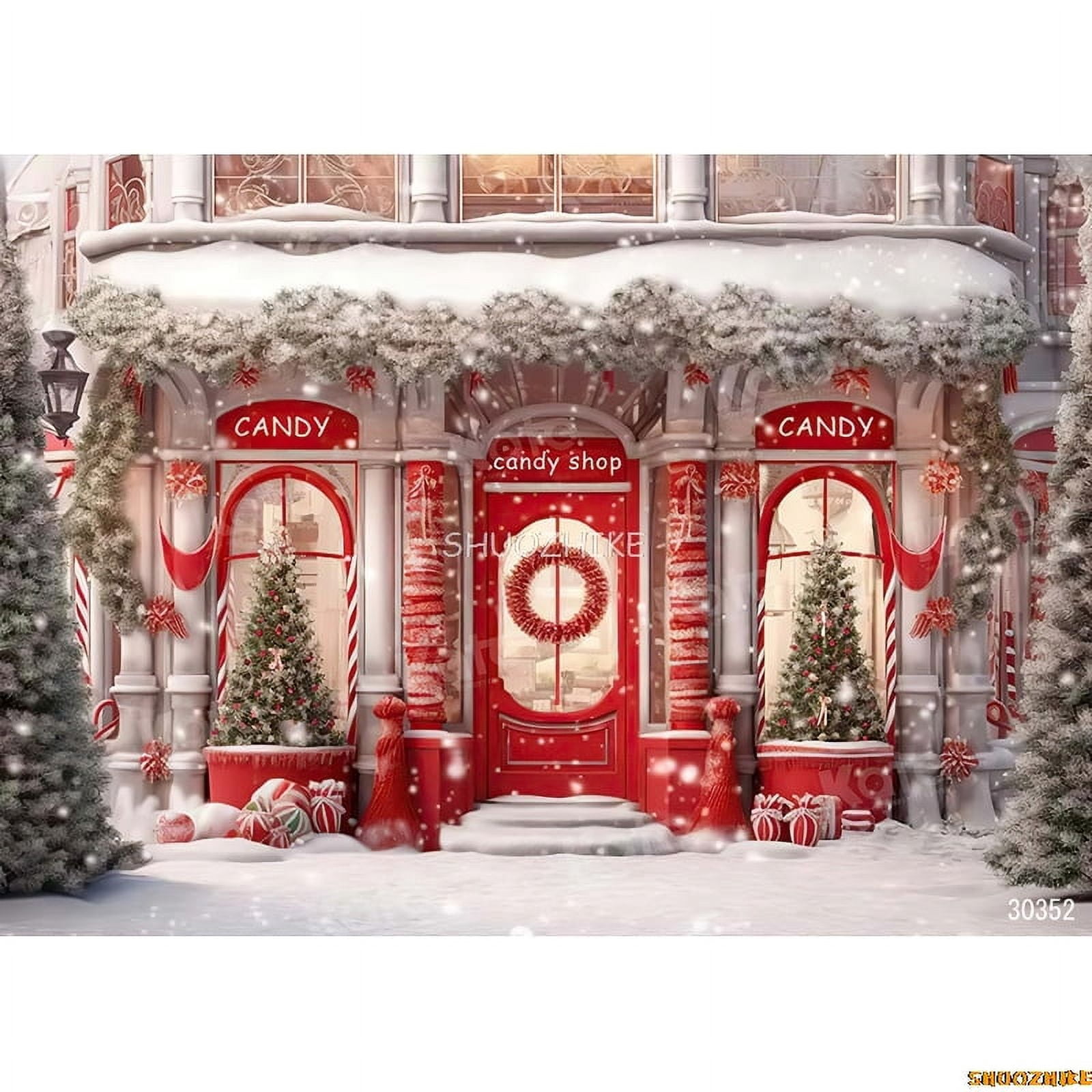 Christmas Day Photography Backdrops Happy Magic Xmas Eve New Year Candy ...