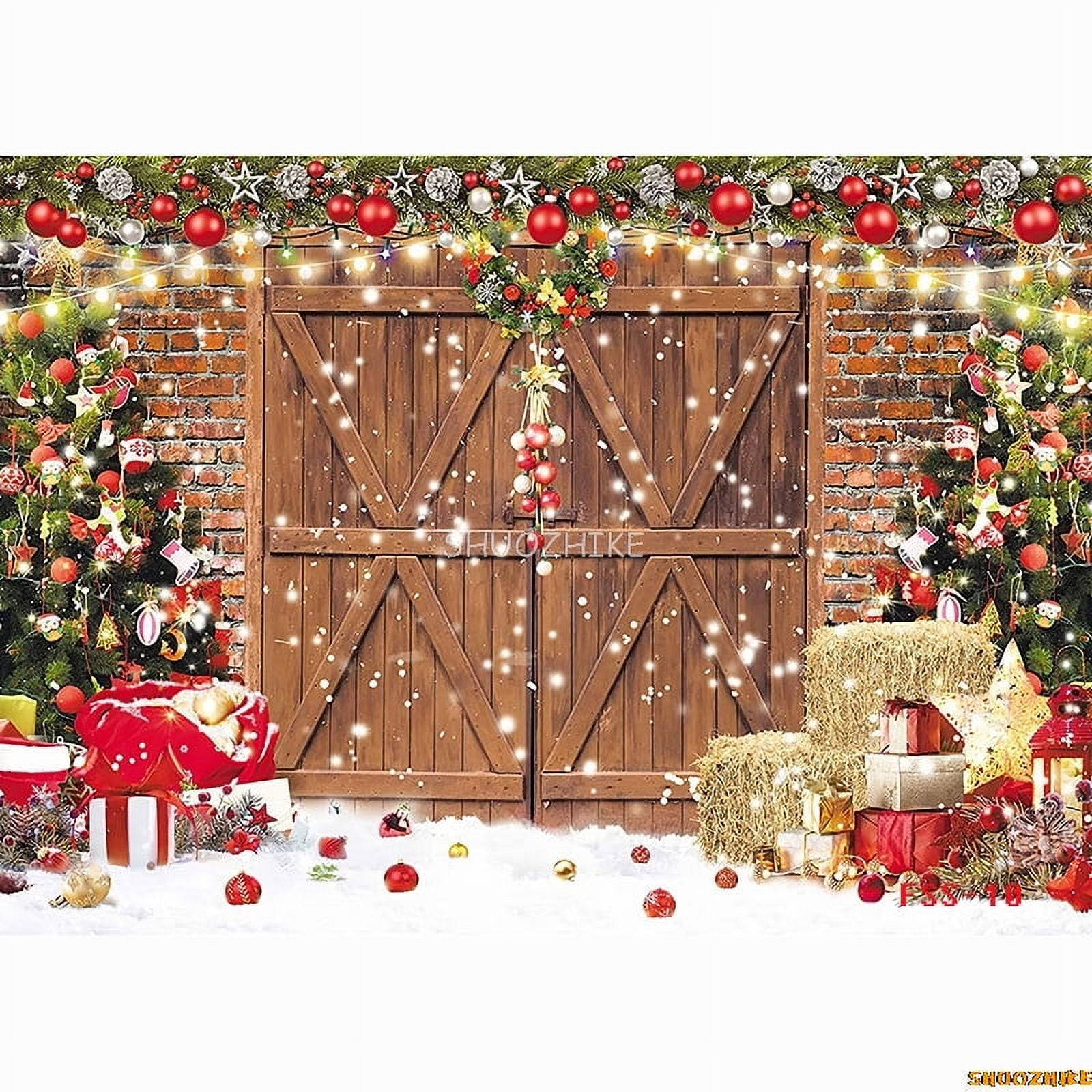 Christmas Day Photography Backdrops Happy Magic Xmas Eve New Year Candy Fireplace Studio ...