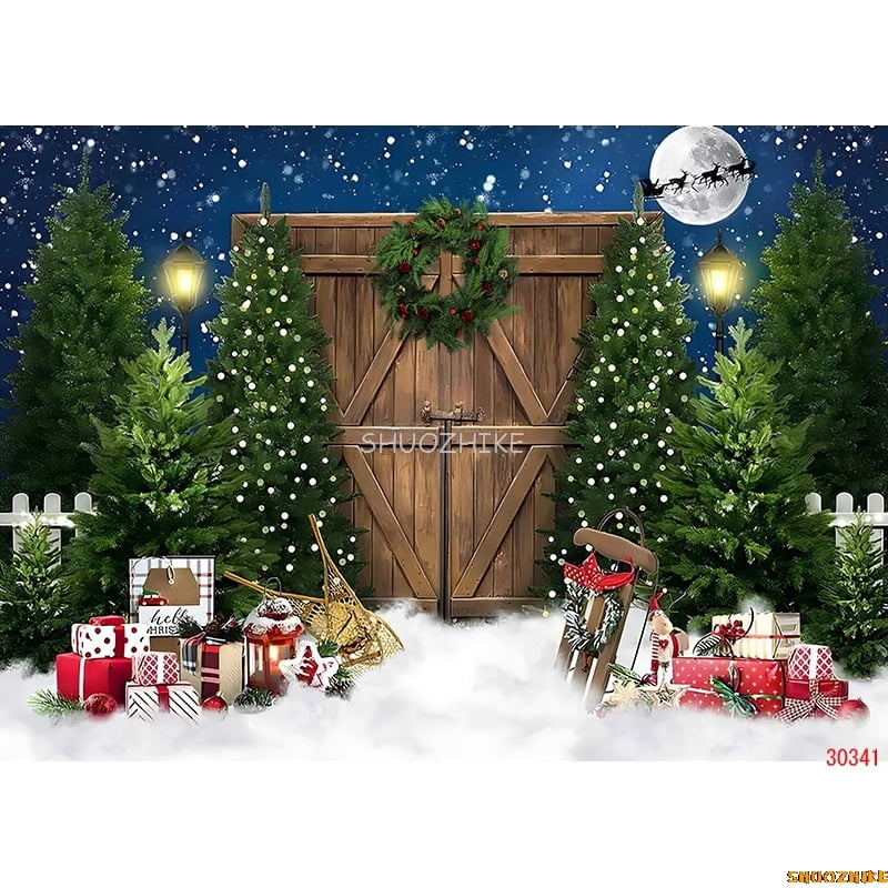 Christmas Day Photography Backdrops Happy Magic Xmas Eve New Year Candy ...