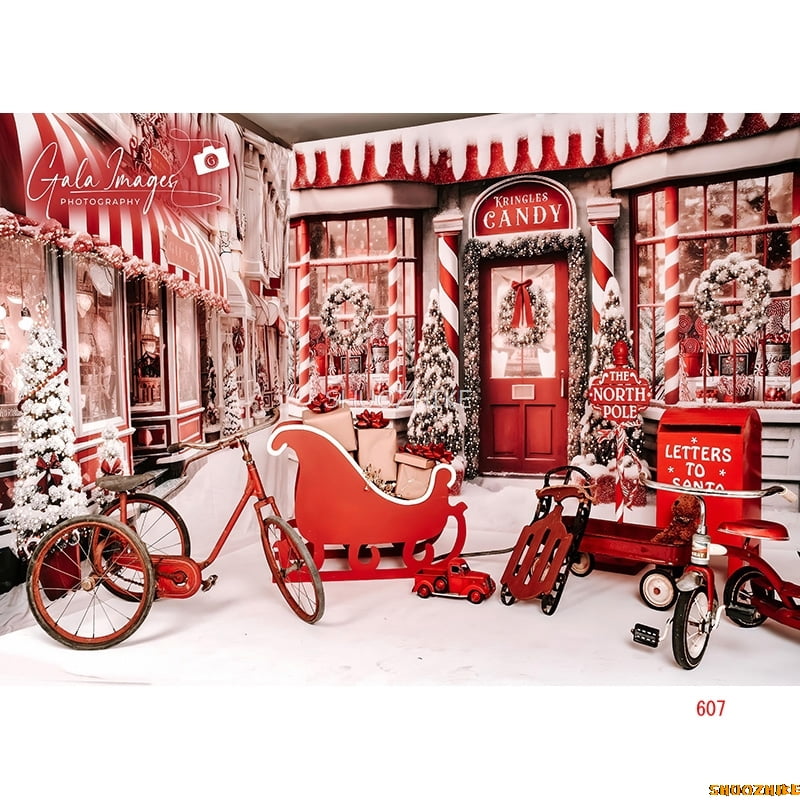 Christmas Day Photography Backdrops Happy Magic Xmas ve New Year Candy ...