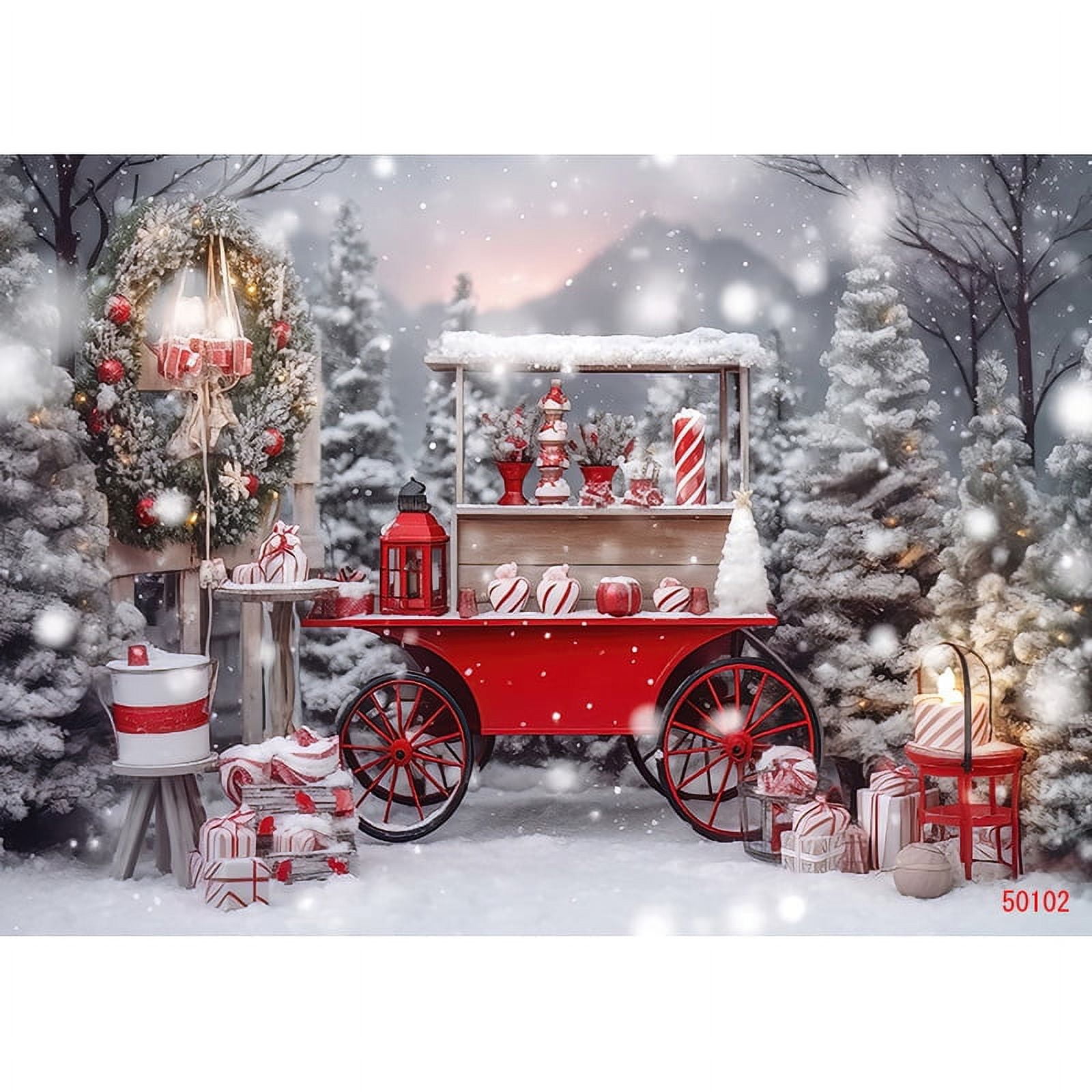 Christmas Day Photography Backdrops Magic Xmas Eve Happy New Year ...