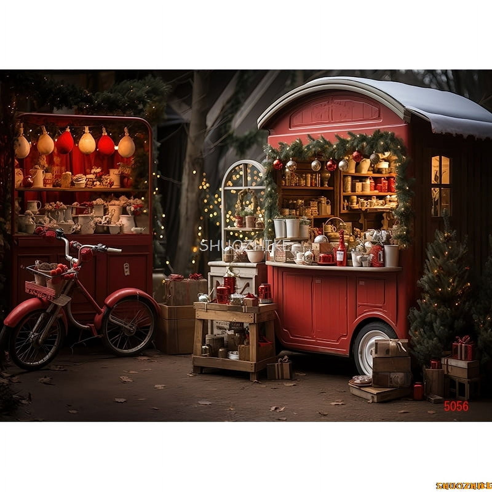Christmas Day Photography Backdrops Magic Xmas Eve Happy New Year ...