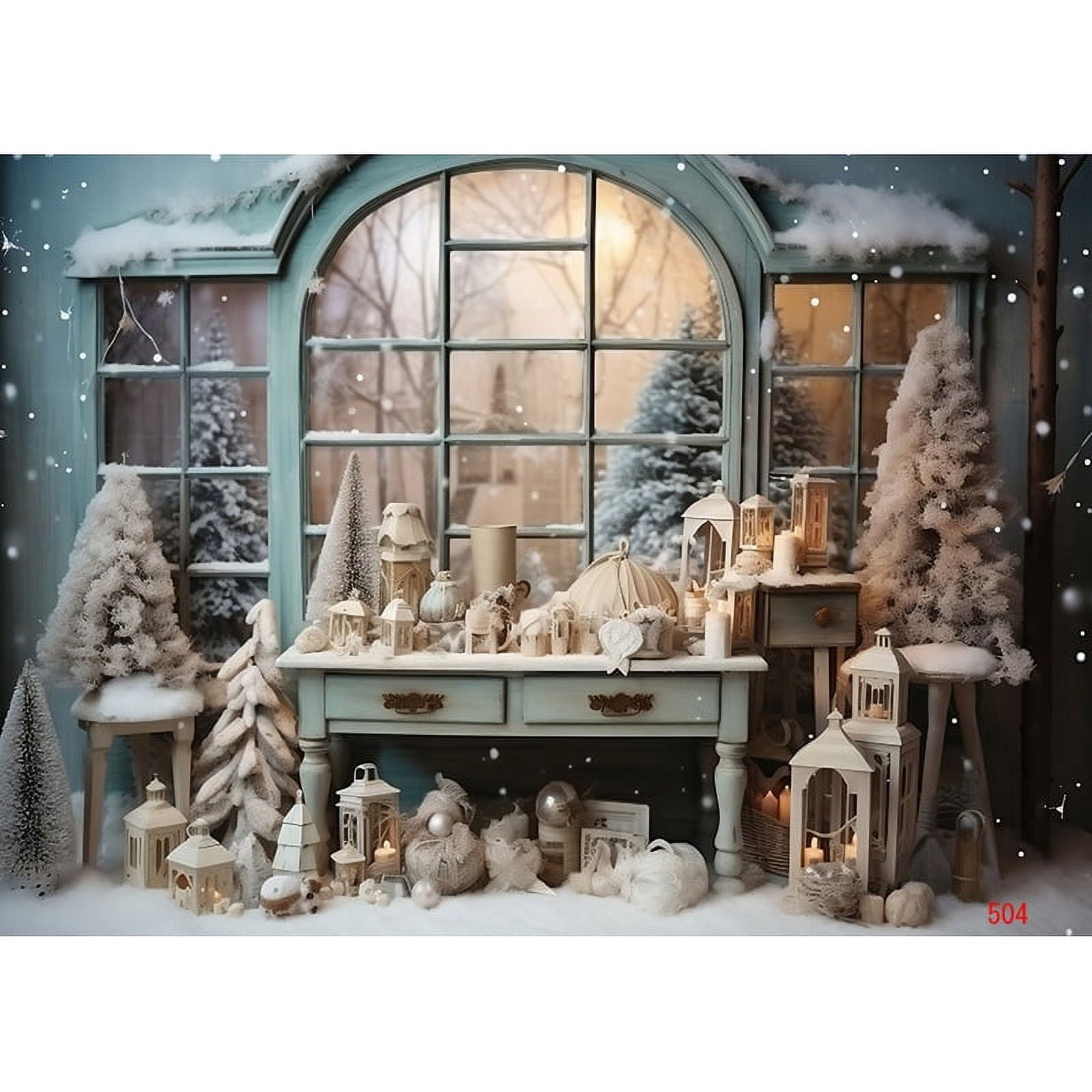 Christmas Day Photography Backdrops Magic Xmas Eve Happy New Year ...