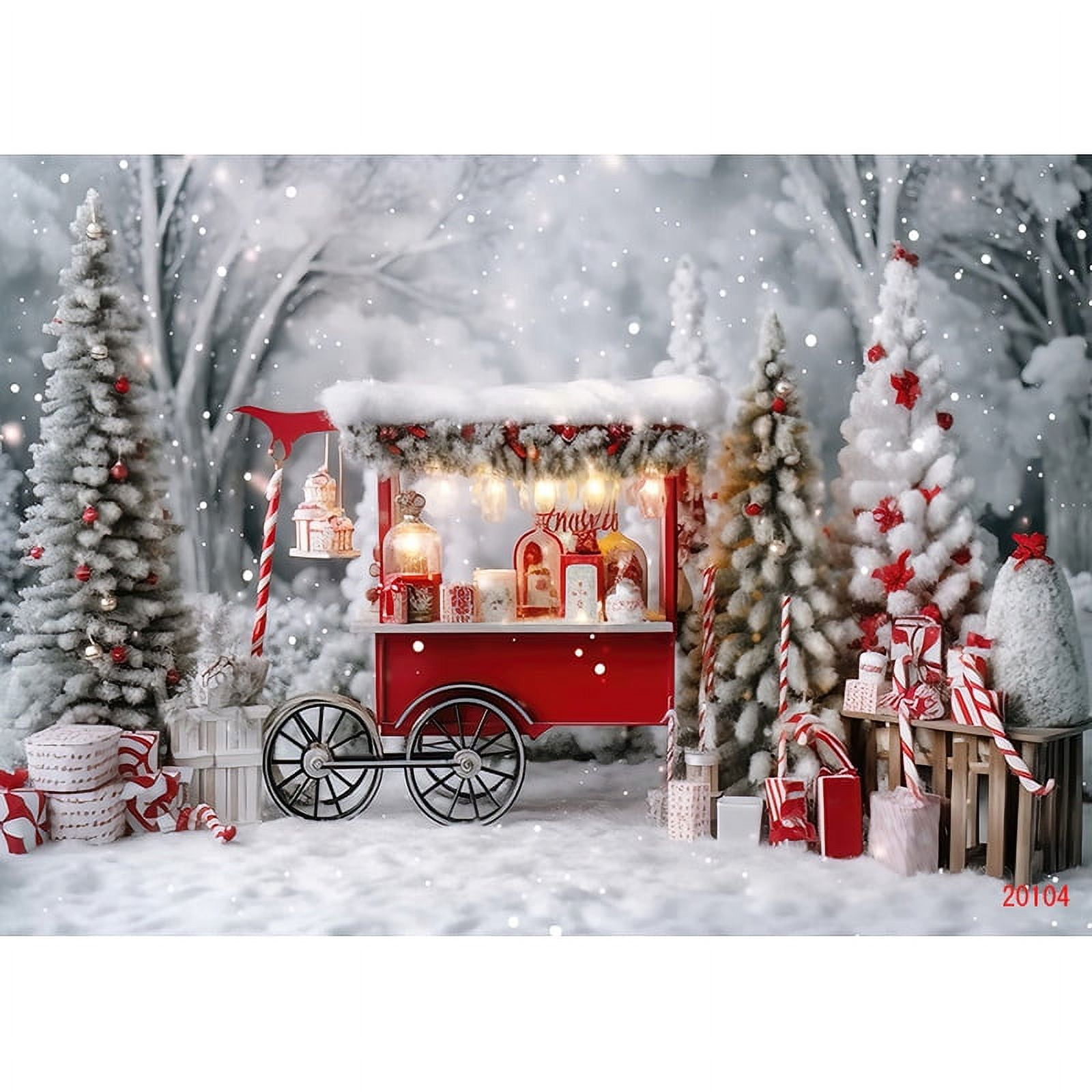 Christmas Day Photography Backdrops Magic Xmas Eve Happy New Year ...
