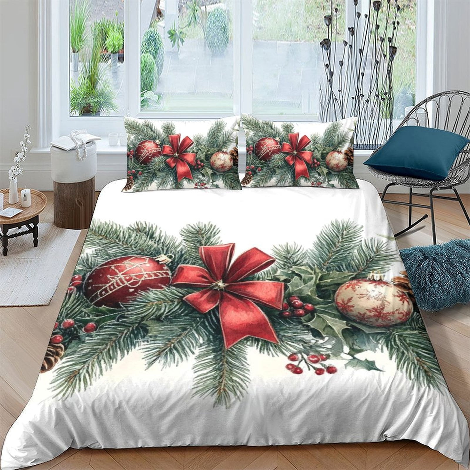 Christmas Day Quilt Cover 3D Printed Bedding Set Comforter Covers Duvet ...