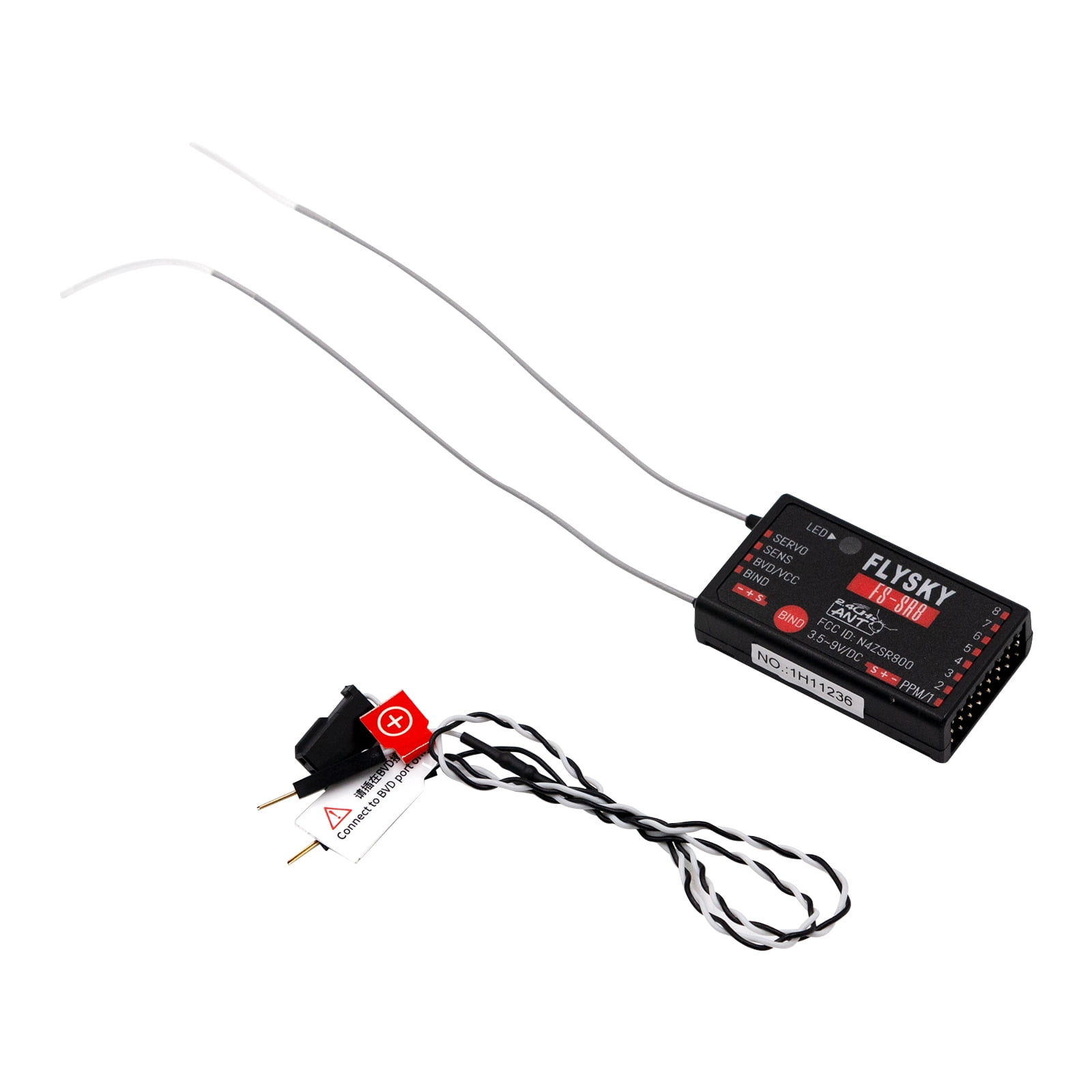 Fs-sr8 Ant 2.4G 8CH Mini Receiver Remote Controller for Rc Car Boat ...