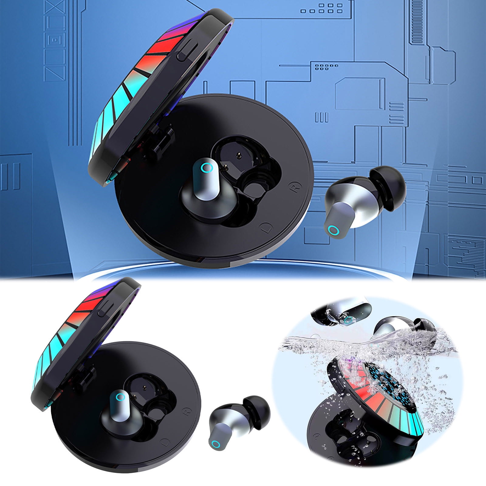 Christmas Deal K90UFO RGB Color Earphones Enhance Your Audio Experience ...