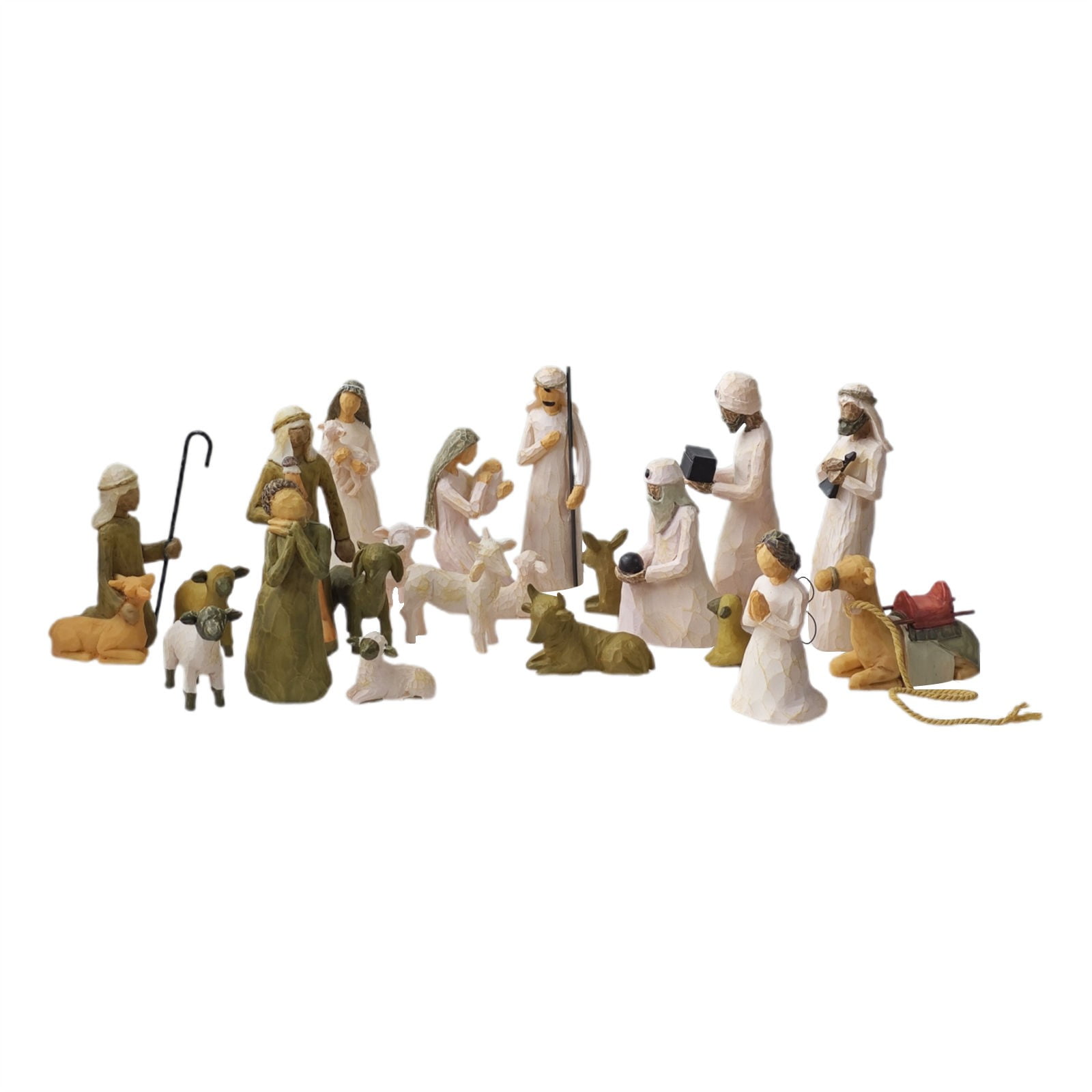 Christmas Deals! 21-Piece Holiday Decor Set Shepherdess Figurine ...