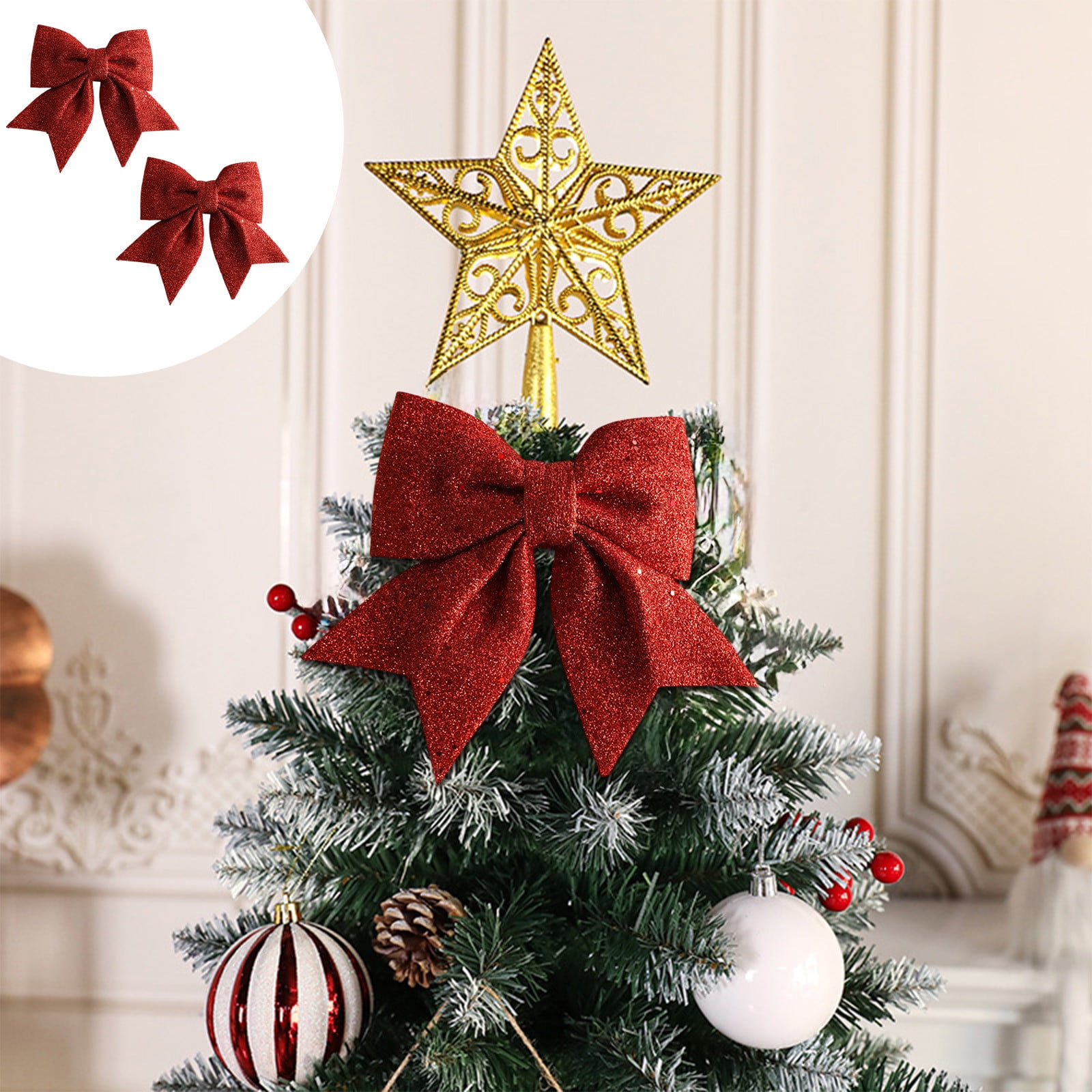 Christmas Decor, Christmas Day Gifts For Girls And Women Bow With ...