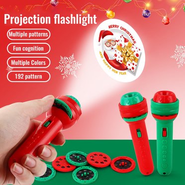 PMU Christmas Flashlight Projector for Kids, 24 Different Christmas ...