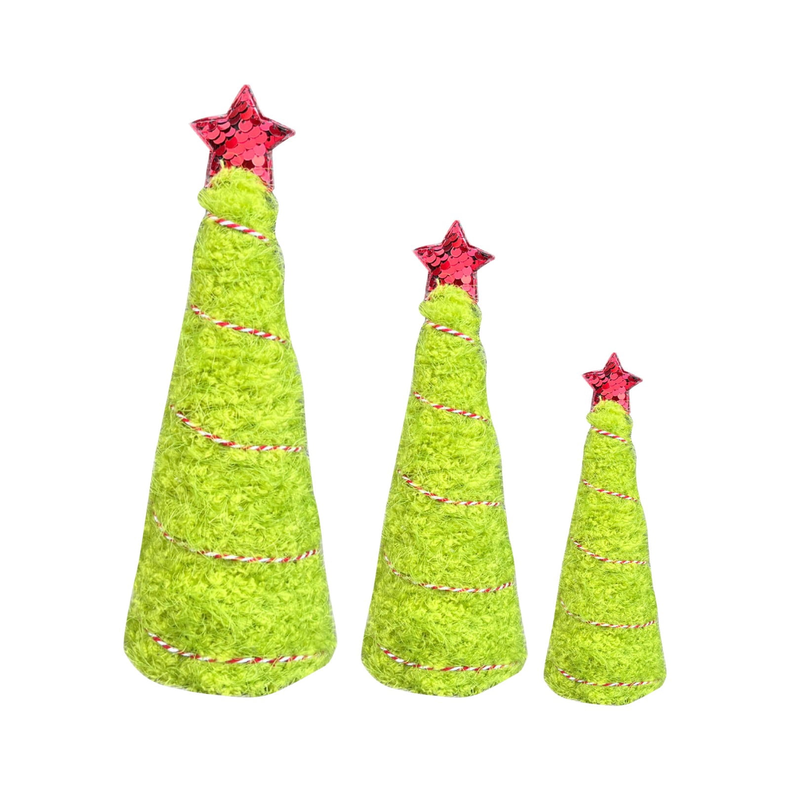 Clearance! Christmas Gifts Christmas Decorations, 3Pcs Plush Fur- Swirl ...