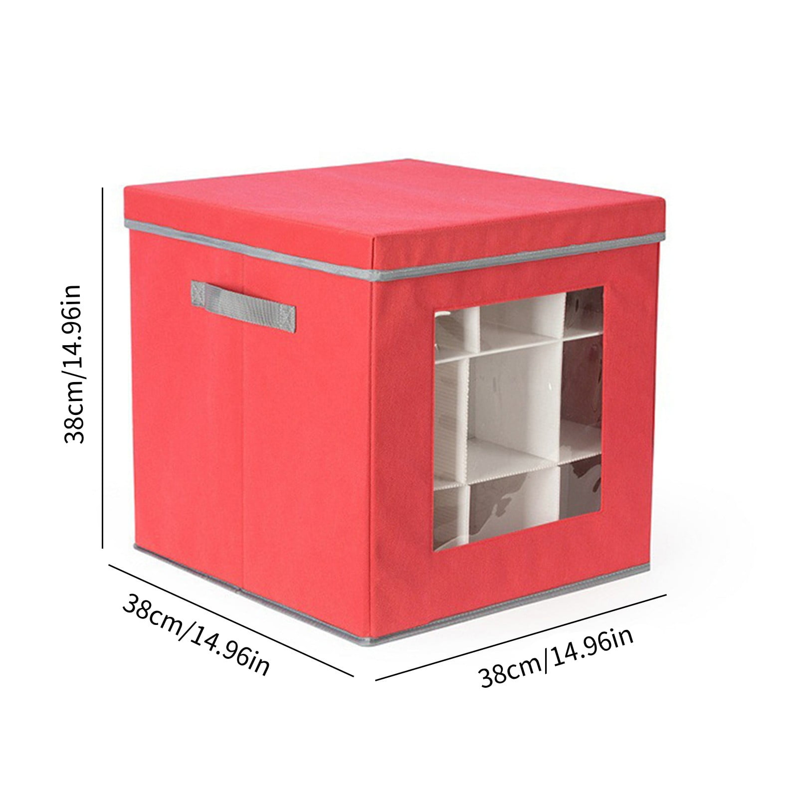Christmas Decor Storage Foldable 27 Grids Christmas Storage Box With 3 ...