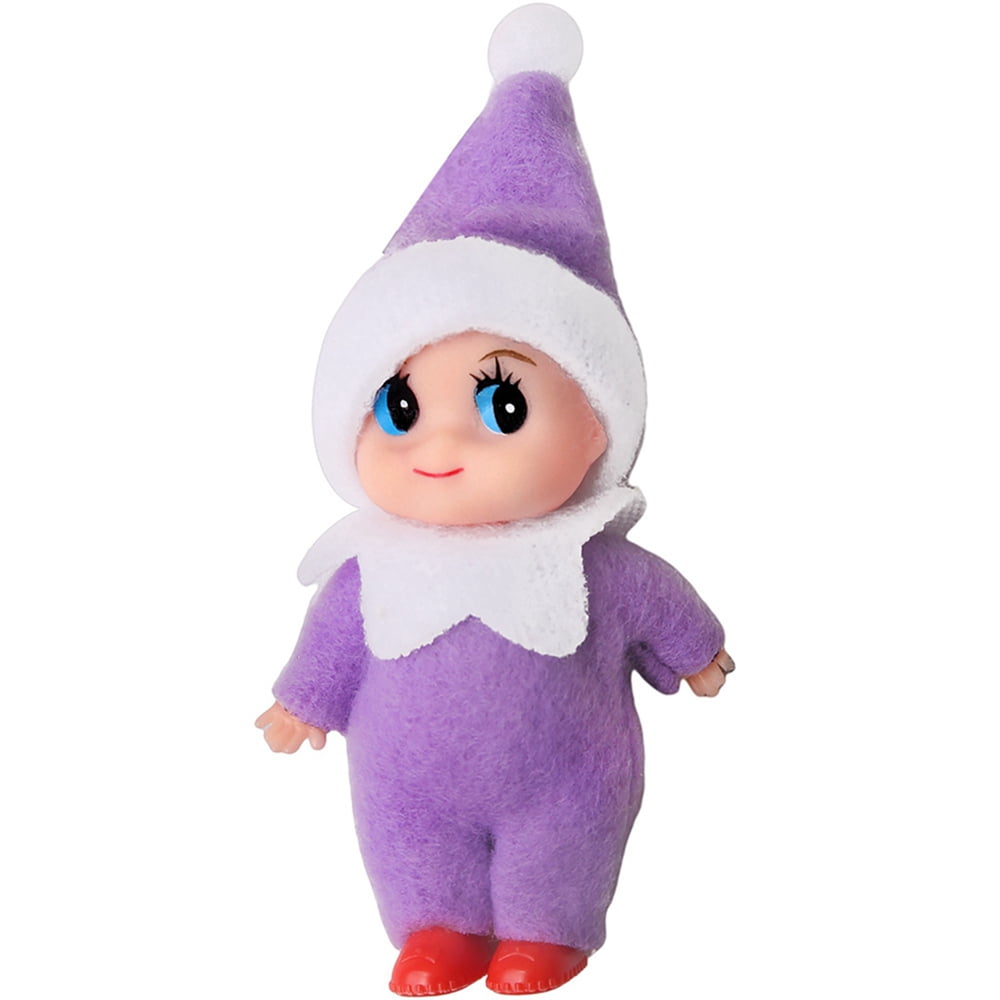 Christmas Decoration Baby Elf Doll Mini Figurines Cute Standing ...
